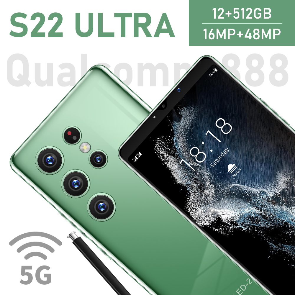 Sumsung โทรศัพท์มือถือ Galaxy S22 Ultra 5G โทรศัพท์ราคถูก 12G+512GB ...