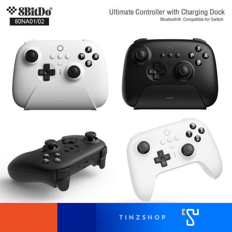 8Bitdo 80NA Ultimate Bluetooth 2.4g Controller with Charging Dock for Switch and Windows ...