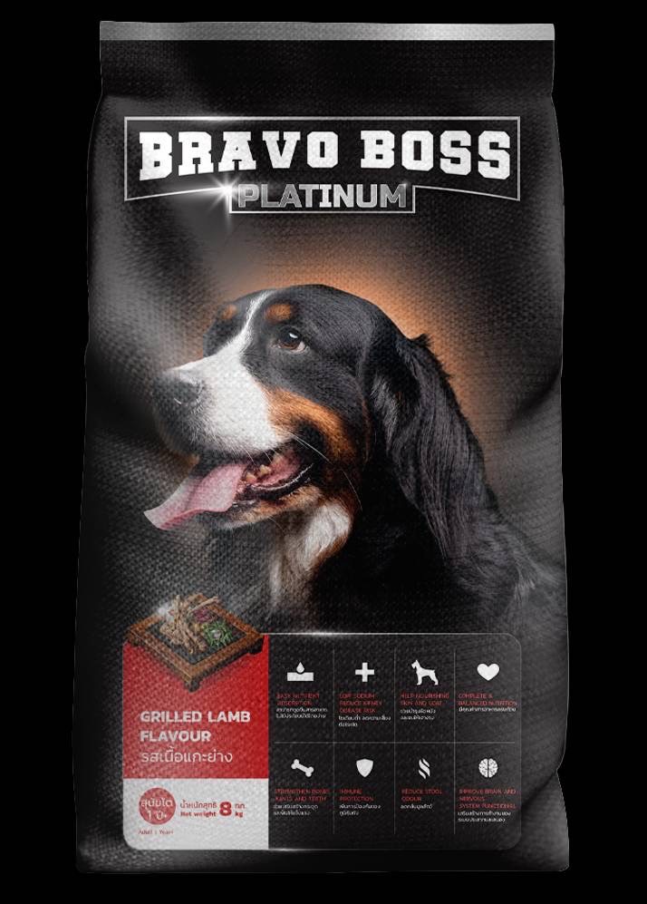 (กระสอบ) อาหารสุนัข บราโว่บอส แพลตินัม Bravo Boss Platinum ขนาด 8 กิโลกรัม | Lazada.co.th