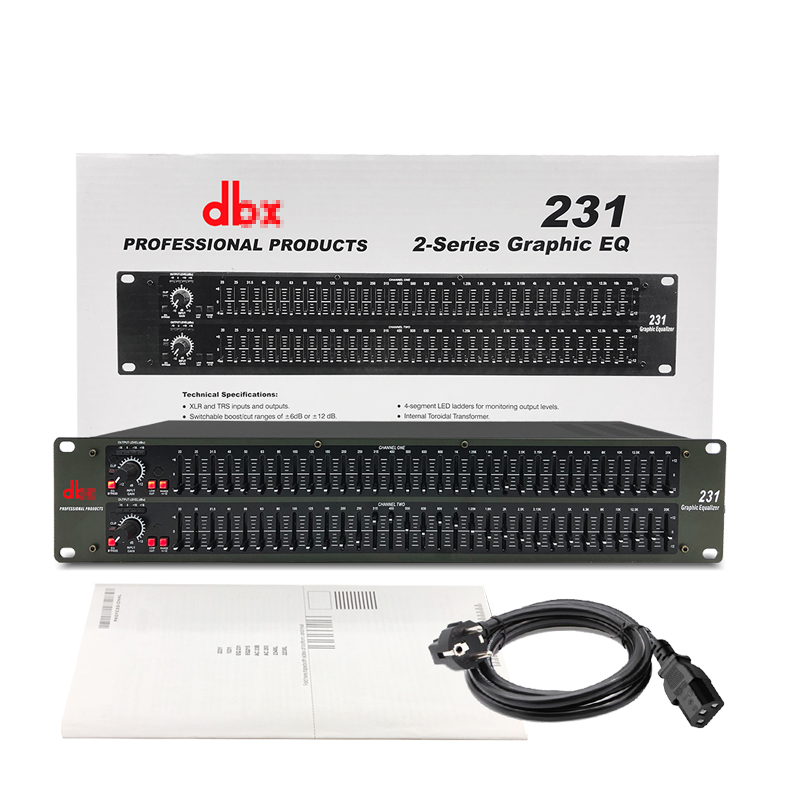 DBX EQ 231 Professional Equalizer Dual Band Bass Equalizer 31 Channel อีควอไลเซอร์มืออาชีพ ...