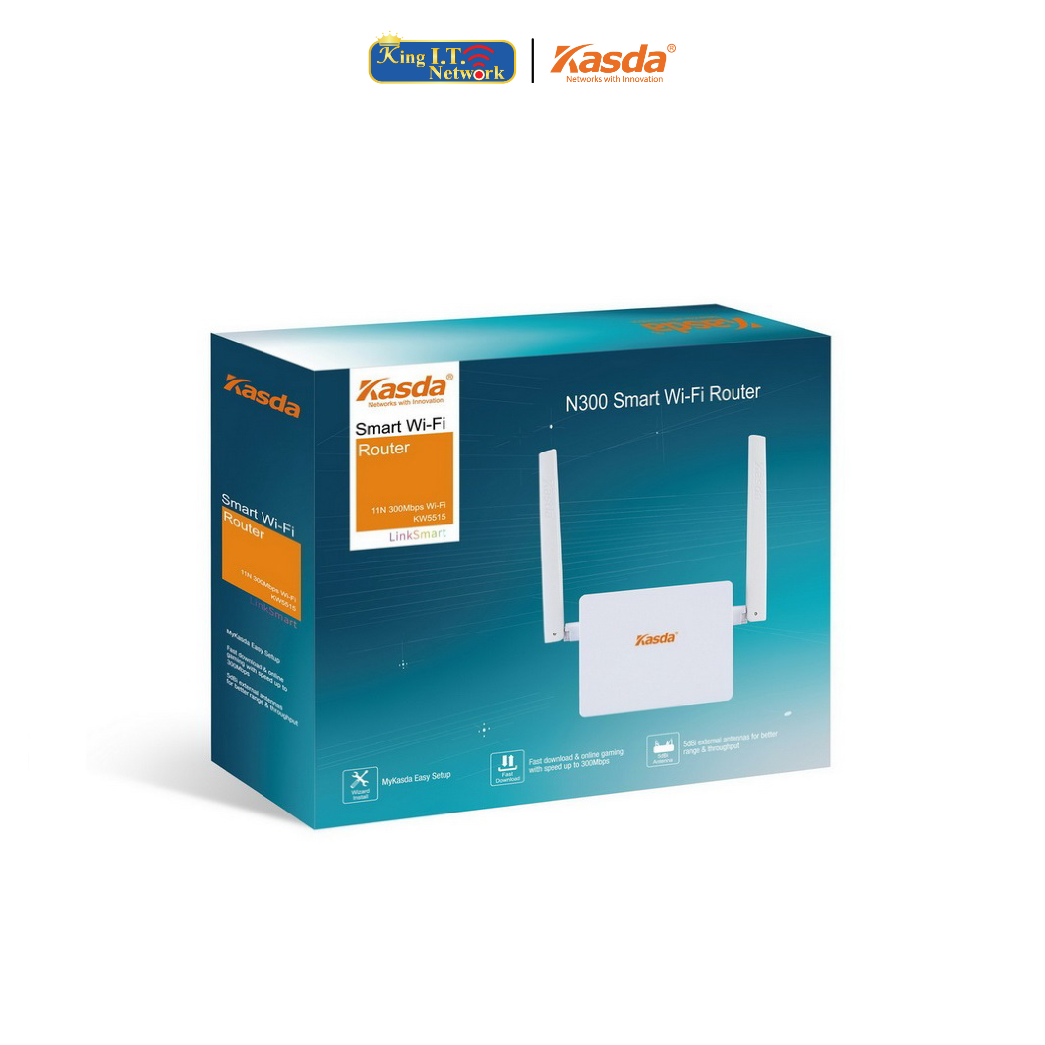 Router KASDA (KW5515) Wireless N300 (Lifetime Forever) - Kingitnetwork ...