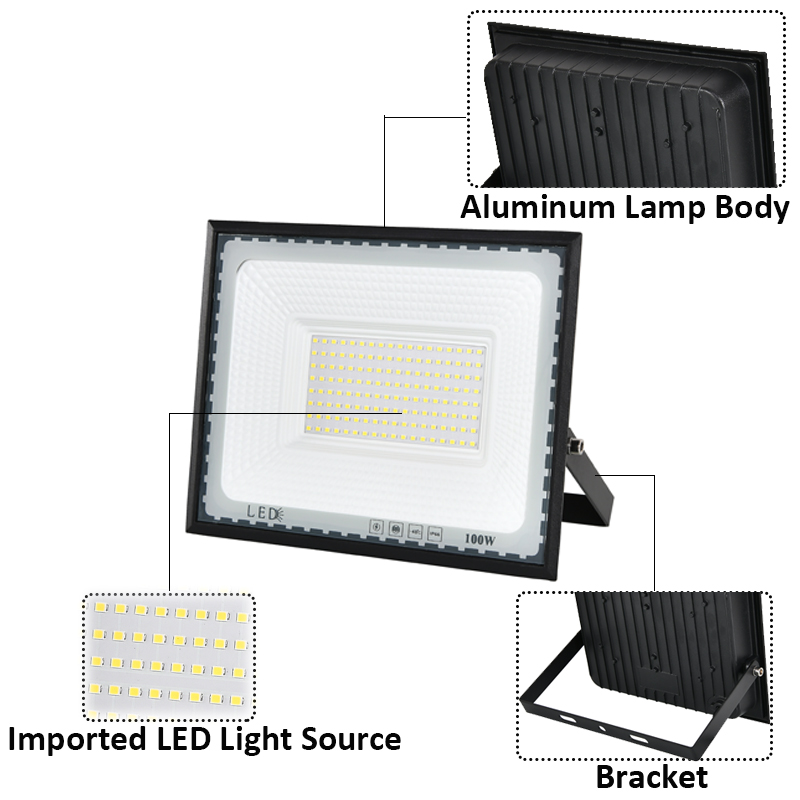 พลังงานแสงอาทิตย์ไฟLedกลางแจ้งกันน้ำSolar Flood Light 25W/50W/ 100W ...