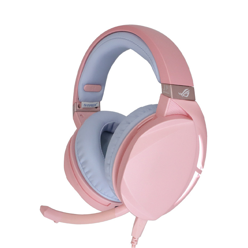 HEADSET (7.1) ASUS ROG STRIX FUSION 300 PINK (( Headphone gaming ...