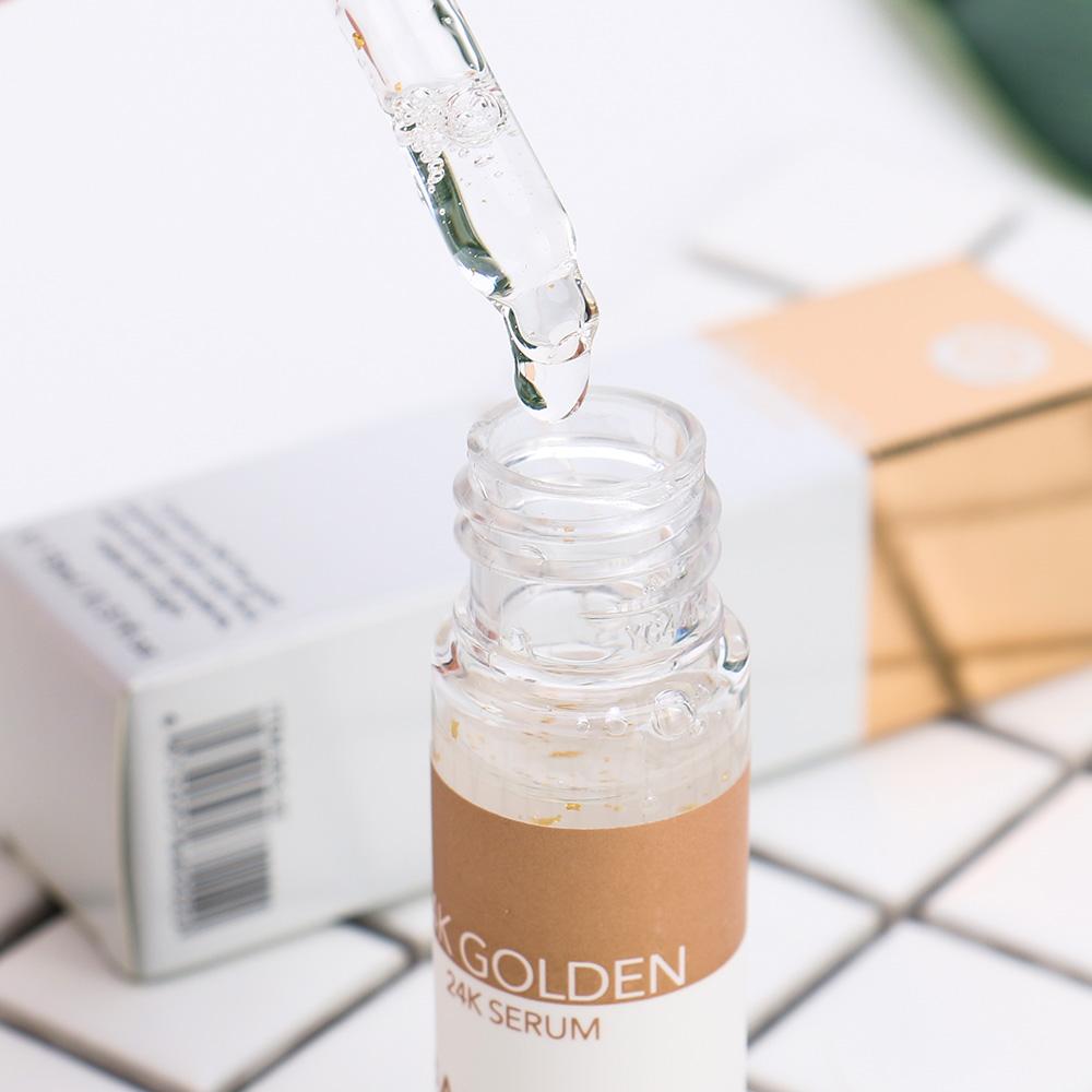 BANXEER 24K Gold Essential 15ml Make Up Base Serum & Essence Skin Care ...