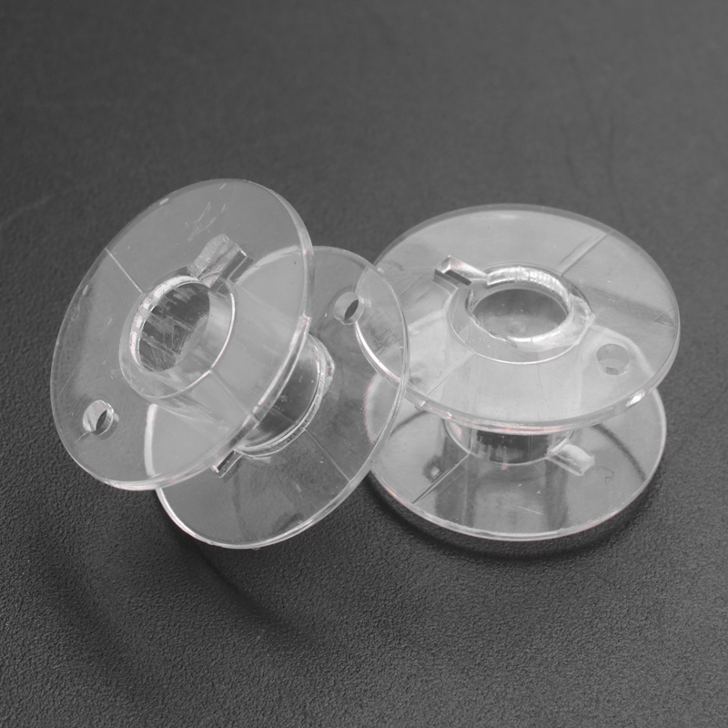 25 Clear Plastic Sewing Machine Bobbins Fits Singer Brother Janome ...