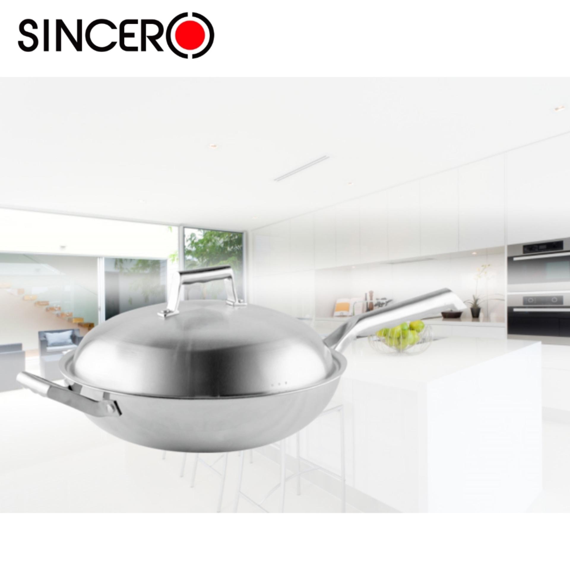 กระทะสแตนเลสทอด Sincero Stainless Steel 2-Piece Fry Pan Set - Sincero ...