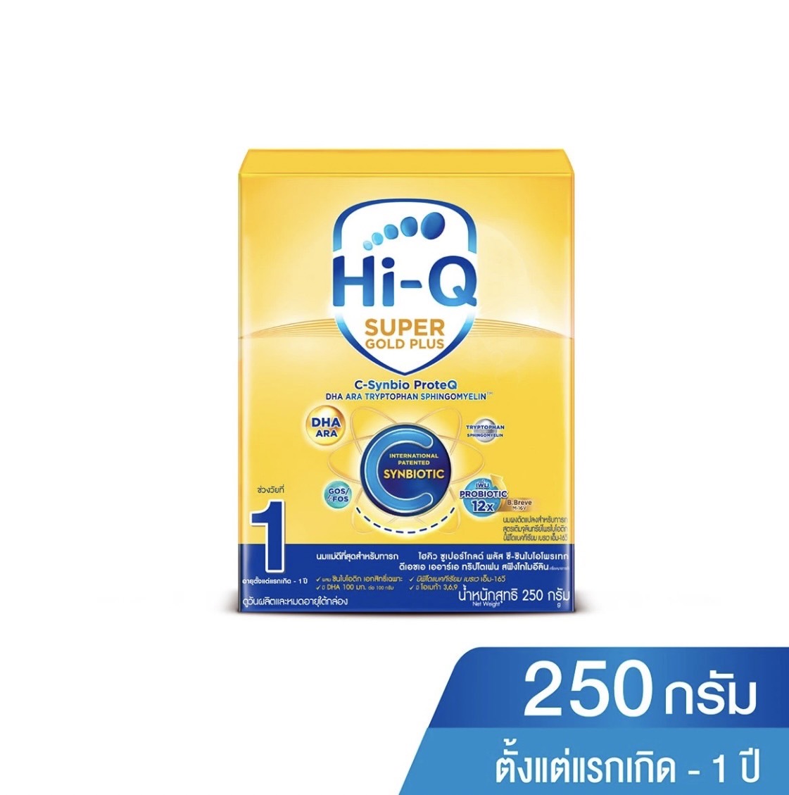 Hi-Q นมผง ไฮคิว ซูเปอร์โกลด์ พลัส ซี-ซินไบโอโพรเทค นมผงดัดแปลงสำหรับ ...