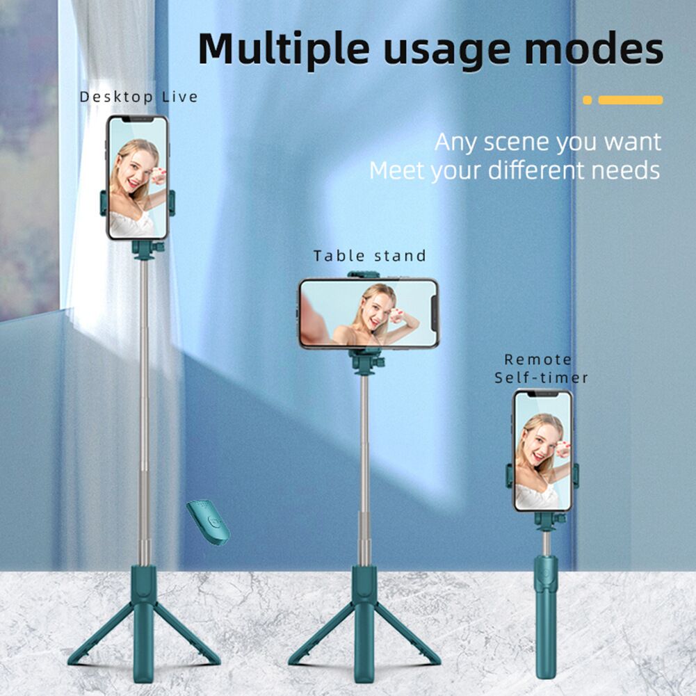 ไม้เซลฟี่บลูทูธ ขาตั้งพร้อมไม้เซลฟี่ Extendable Handheld Selfie Stick
