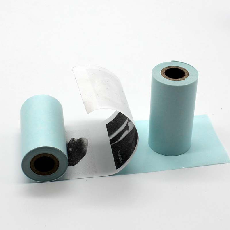 กระดาษปริ้นpaperang a6 a9 a9s ชุด12 ม้วน แบบเว้นขอบ กระดาษสติ๊กเกอร์ 57 ...