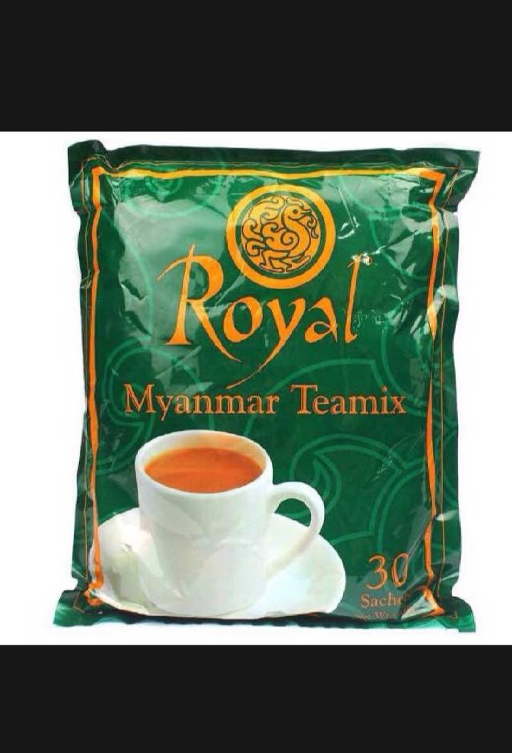 ชาพม่า ชา ชาตัวดัง Royal Myanmar tea mix ชานม พม่า 3in1 (แพ็ค 30 ซอง ...