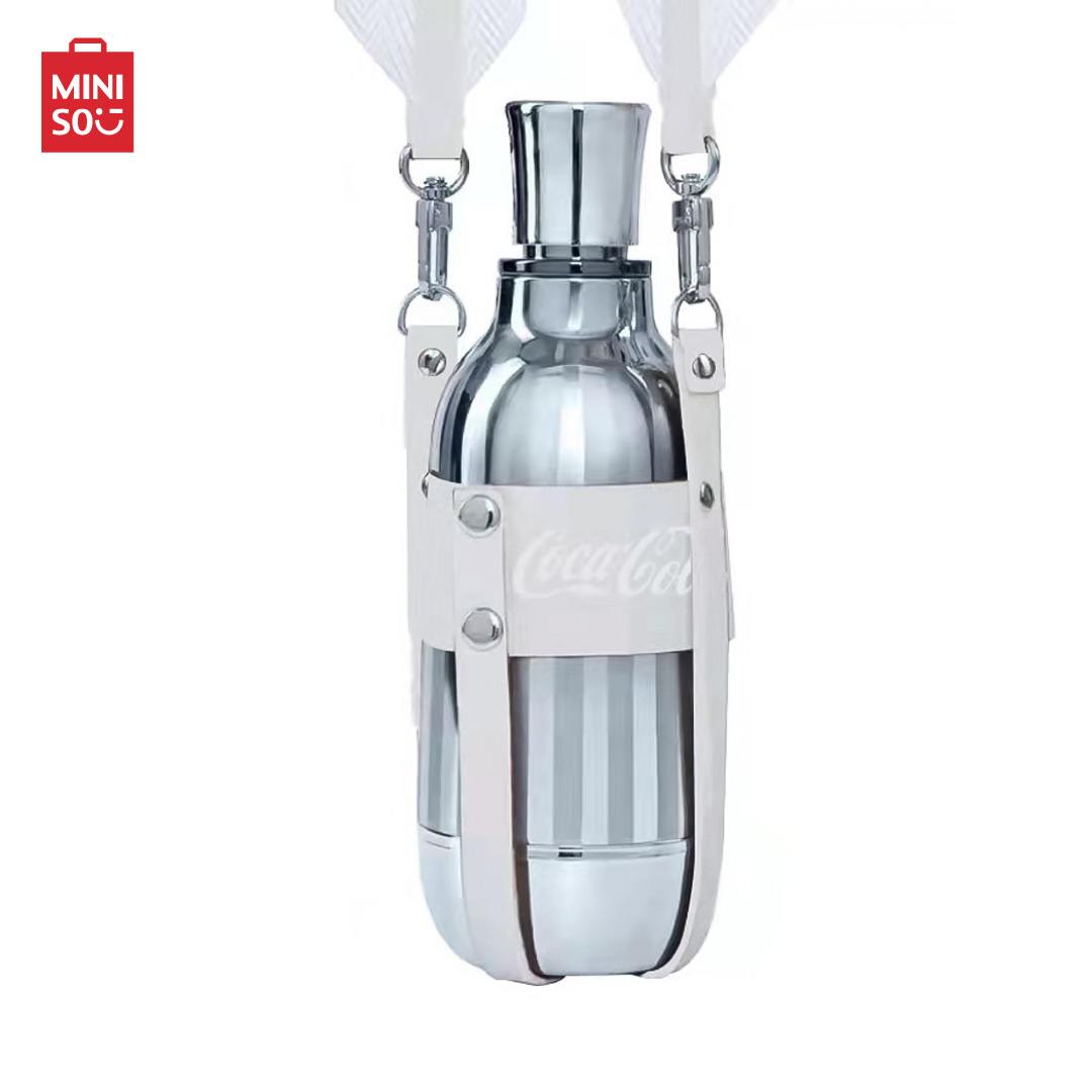 MINISO x Coca-Cola ขวดน้ำ ขวดน้ำสเตนเลส พร้อมเชือกคล้อง Coca-Cola ...