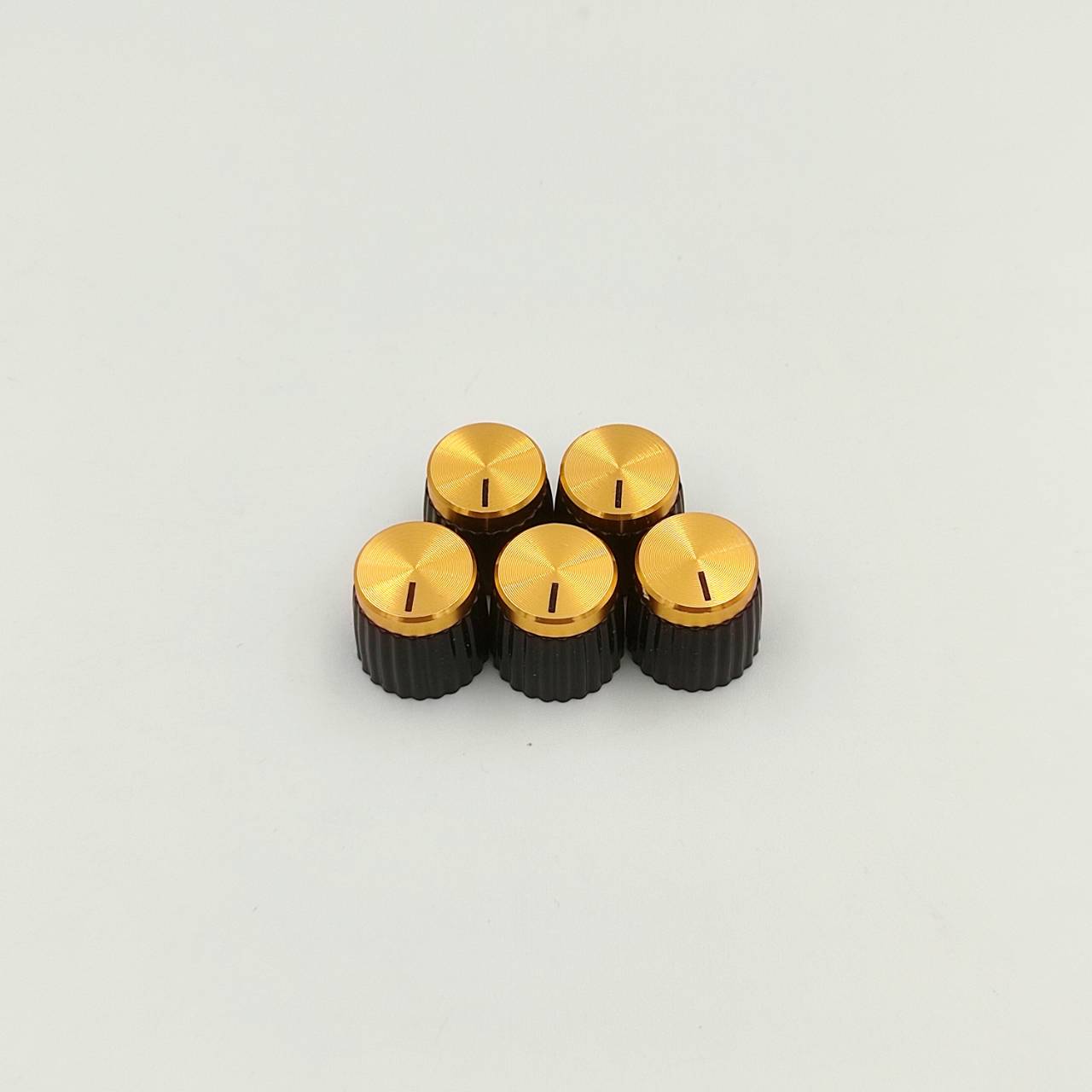 Control Knob Volume Audio ลูกบิดวอลลุ่มเล็กสีจริง16 มิล หน้าปัดสีทอง ...