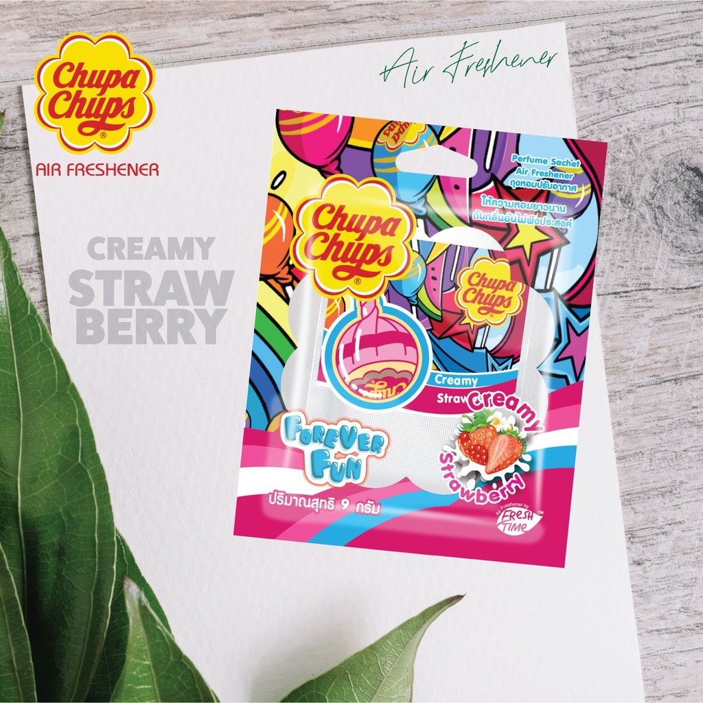 ถุงหอมปรับอากาศ Freshtime X Chupa Chups น้ำหอมปรับอากาศ มีให้เลือกทั้งหมด 2 กลิ่น หอมมาก