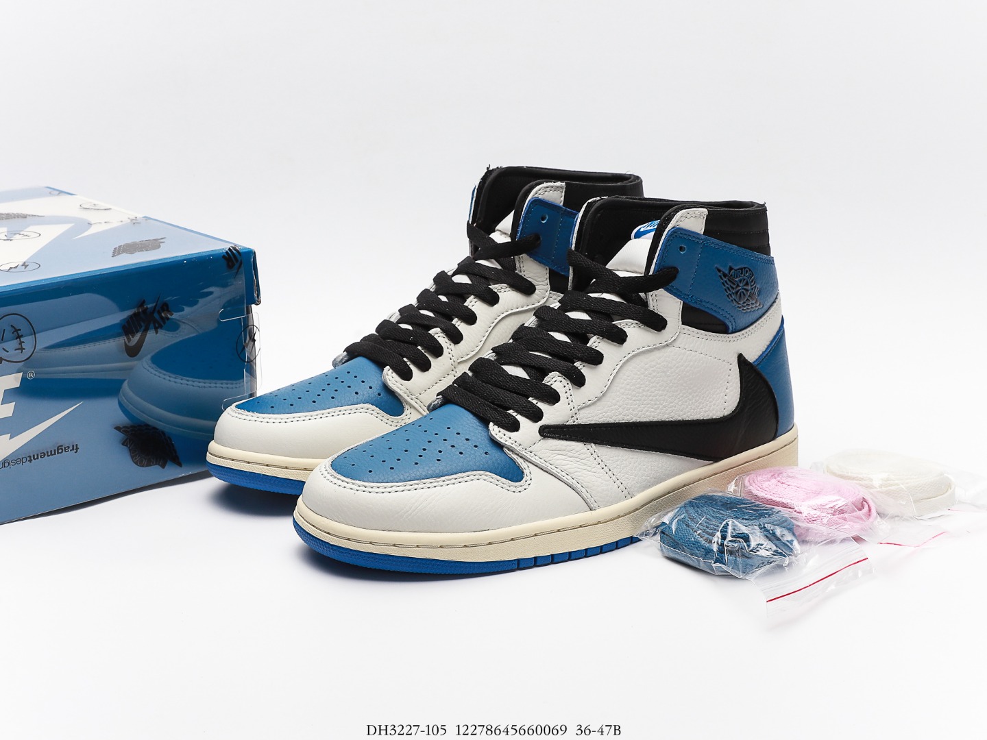 รองเท้าแอร์จอร์แดน 1 Retro High OG SP Travis Scott Fragment Military ...