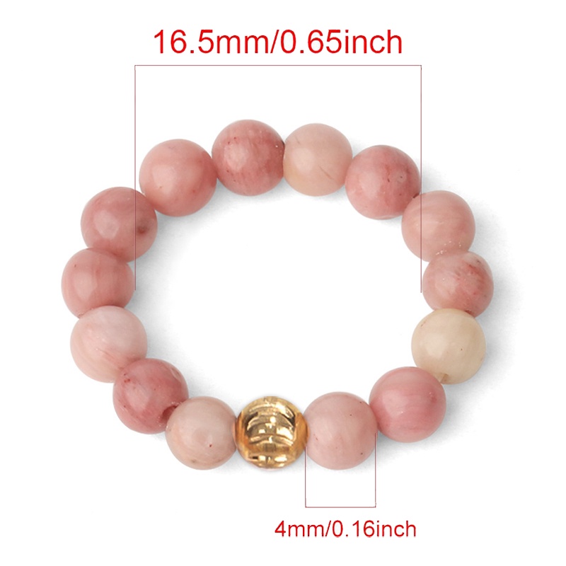 Natural Crystal Stone Elastic Ring 4mm Healing Gemstone Handmade ...