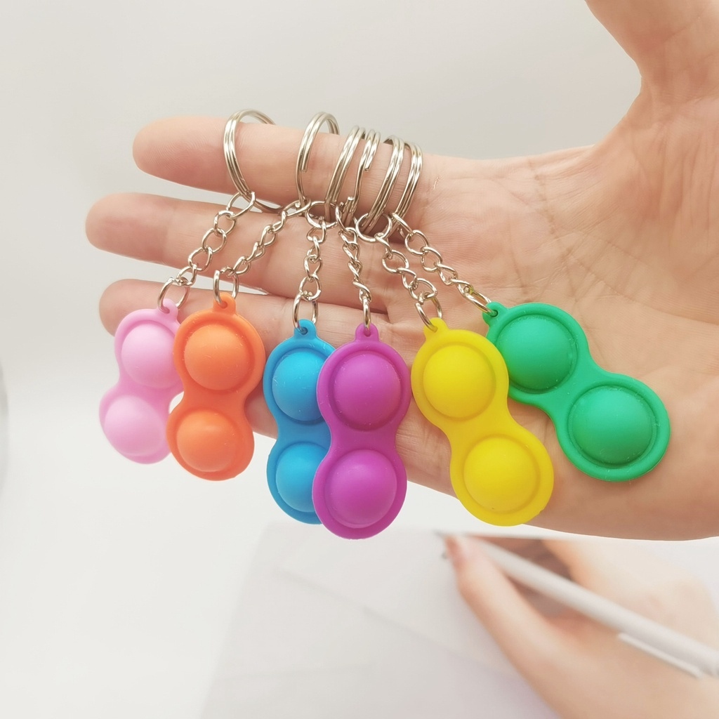 POP It Keychain Bag Pendant Pop It Fidget Toy [50 Modles]TikTok Fidget ...