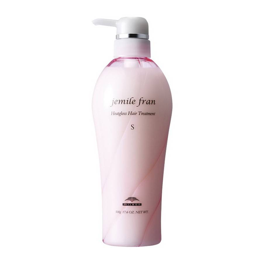 MILBON Jemile Fran Heatgloss ShampooConditioner 500ml สูตร S สำหรับผม ...