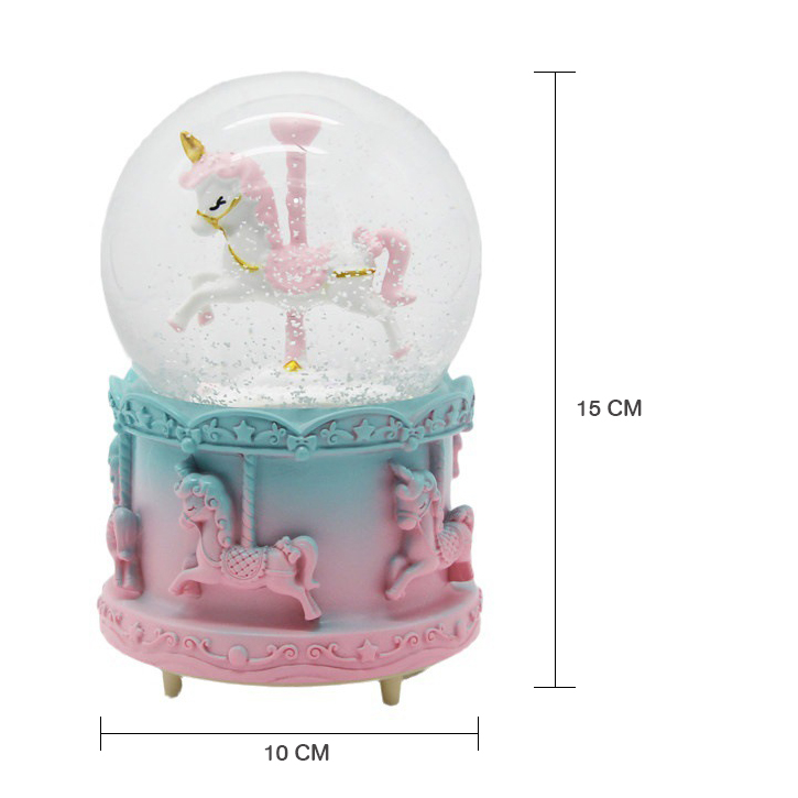 Snowball Music box กล่องดนตรีหิมะ คริสตัลบอล มีเสียงดนตรี แถมฟรี! ถ่าน ...