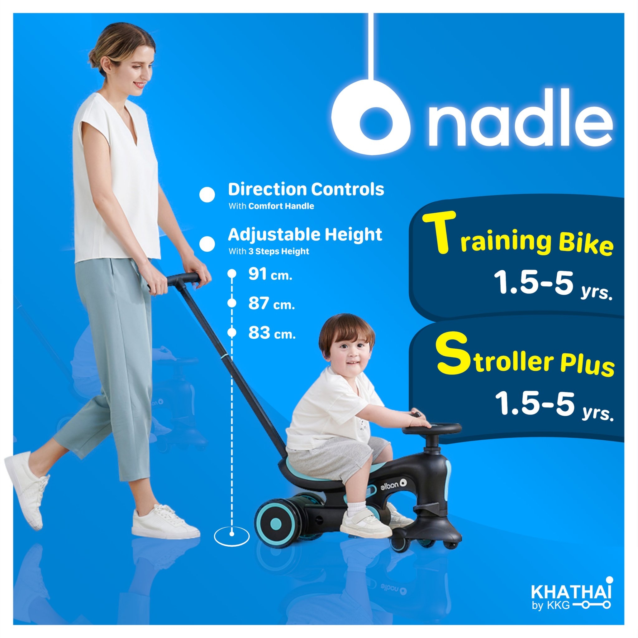 Nadle 6in1 รถดุ๊กดิ๊ก รถเข็นเด็ก รถขาไถ จักรยานปั่น จักรยานฝึกปั่น ...