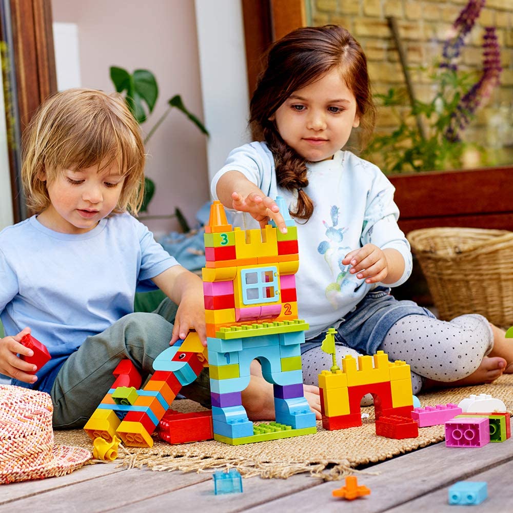 LEGO DUPLO Classic Creative Fun 10887 Building Block Toy Kit New 2020 ...