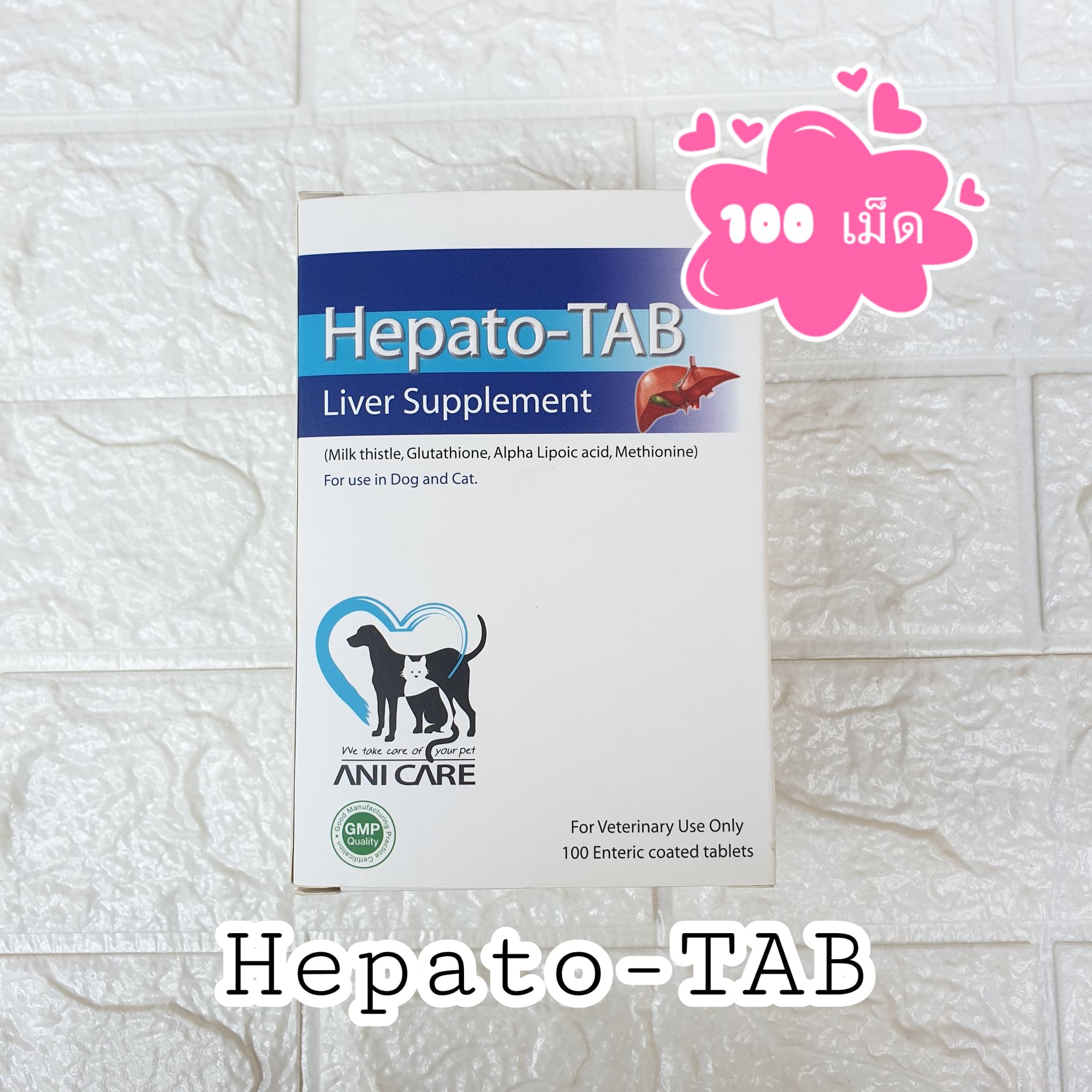Hepato-tab Liver Supplement 100 เม็ด อาหารเสริมบำรุงตับสำหรับสุนัขและ ...