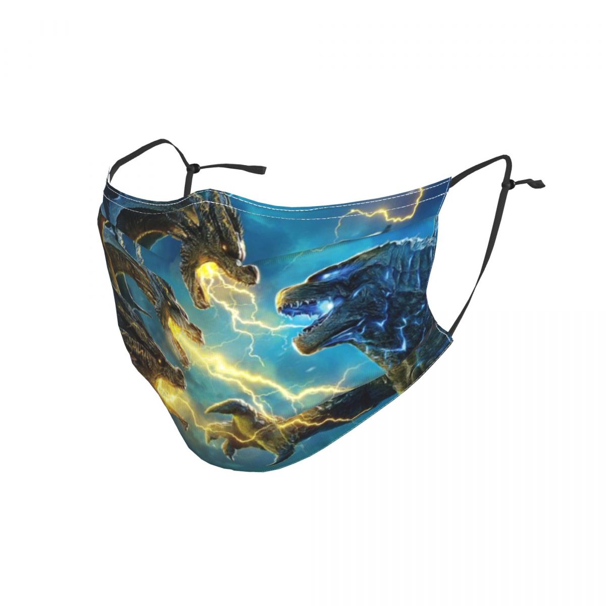 Godzilla Protective Unisex Face Mouth Mask1 Fancy Washable Cool Designs ...