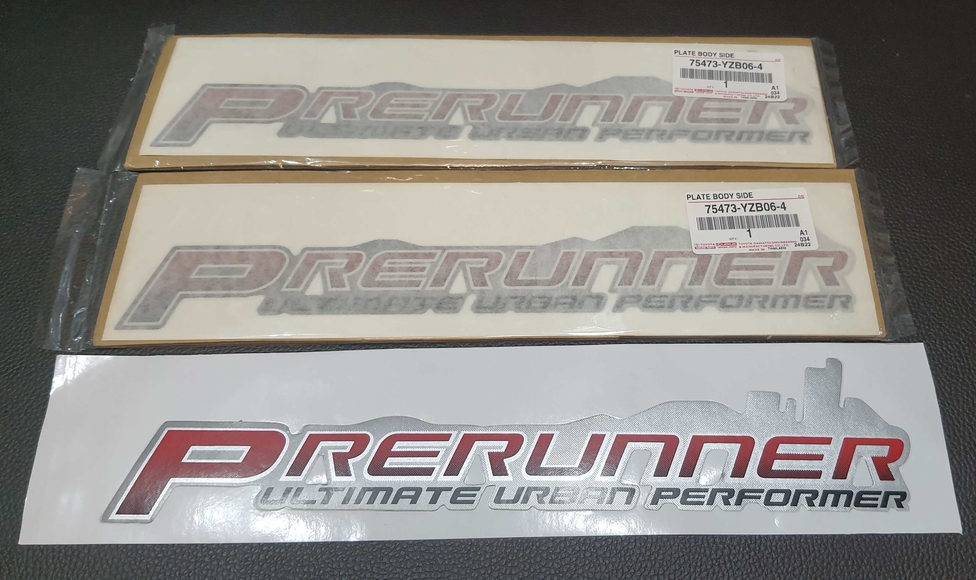 ของแท้ 1คู่ GENUINE PARTS สติกเกอร์ VIGO PRERUNNER ULTIMATE URBAN ...