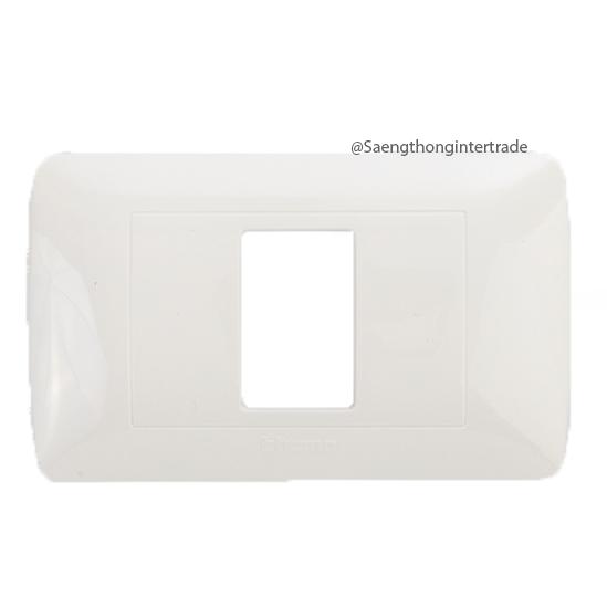 ชุดสวิตช์เดียว 1 ช่อง BTICINO รุ่น Bamboo SAE1100TB สีขาว - Blue Fin ...