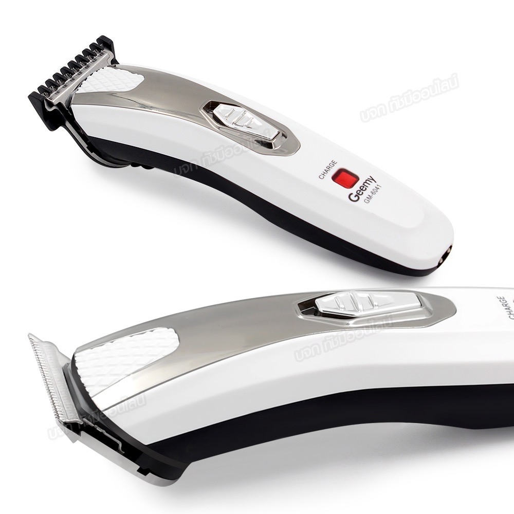 Gemei GM-6041 แบตตาเลี่ยน หวีรอง 3 เบอร์ ใบมีดเซรามิค แบตตาเลี่ยนตัดผม ...