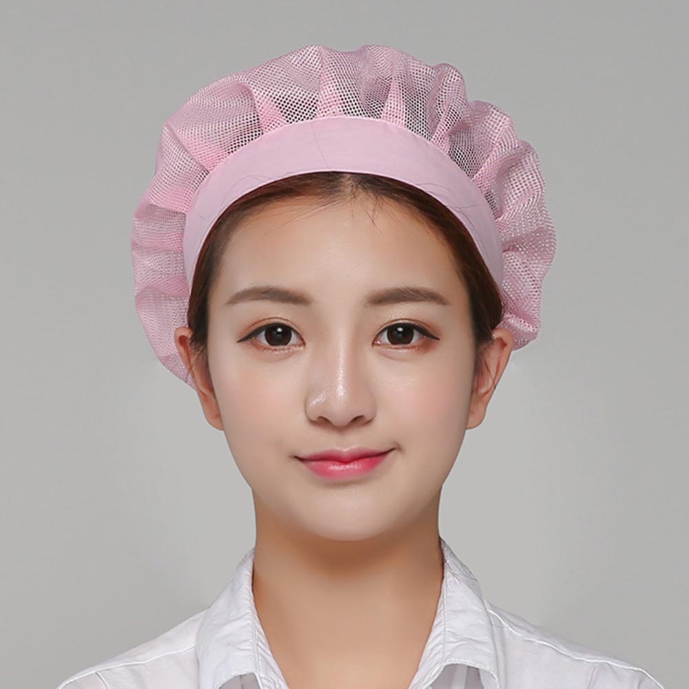 Uni Breathable Adjustable Mesh Cap Factory Worker Kitchen Cooking Chef ...