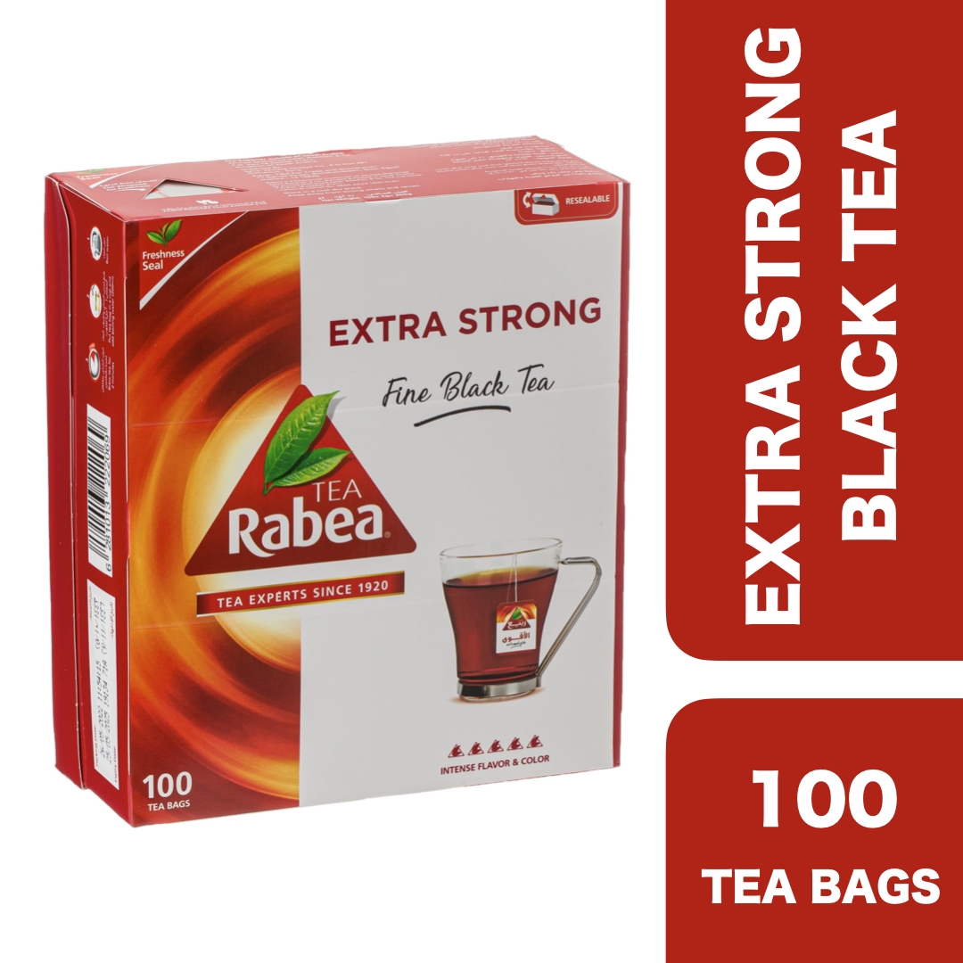 Rabea Tea Black Tea Extra Strong 100 Tea Bags ++ ชาราเบีย ชาดำ ...
