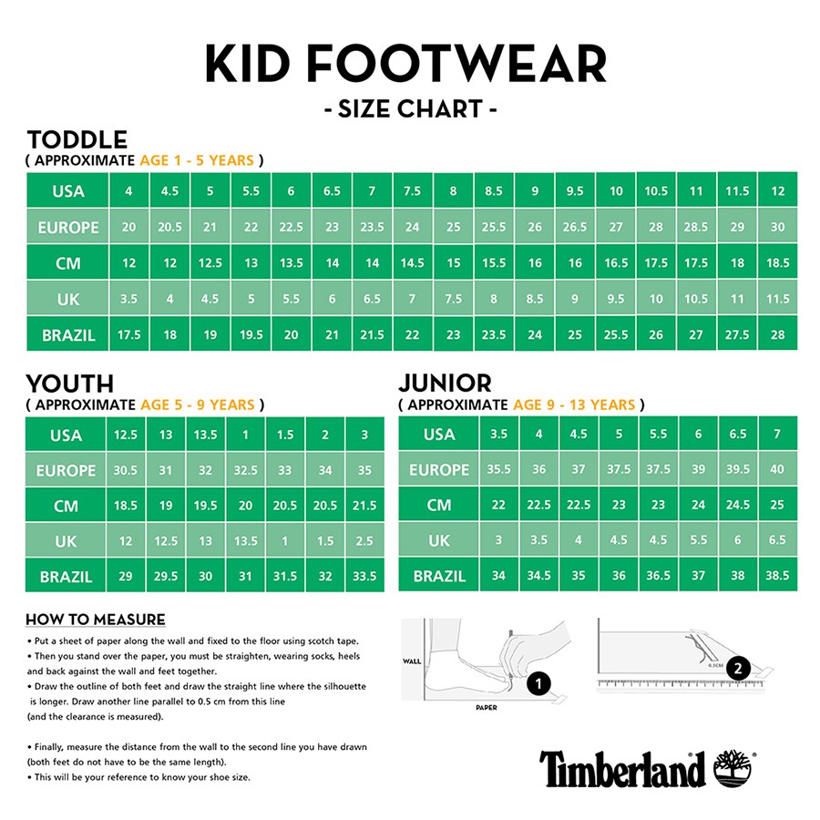 Timberland Kid's TODDLER 6-INCH PREMIUM WATERPROOF BOOTS รองเท้าบูทเด็ก ...