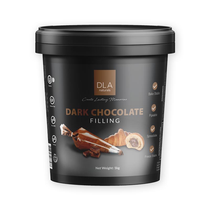 DLA Dark Chocolate Filling 1 kg.DLA ดาร์กช็อกโกแลตฟิลลิ่ง 1 กก. ...