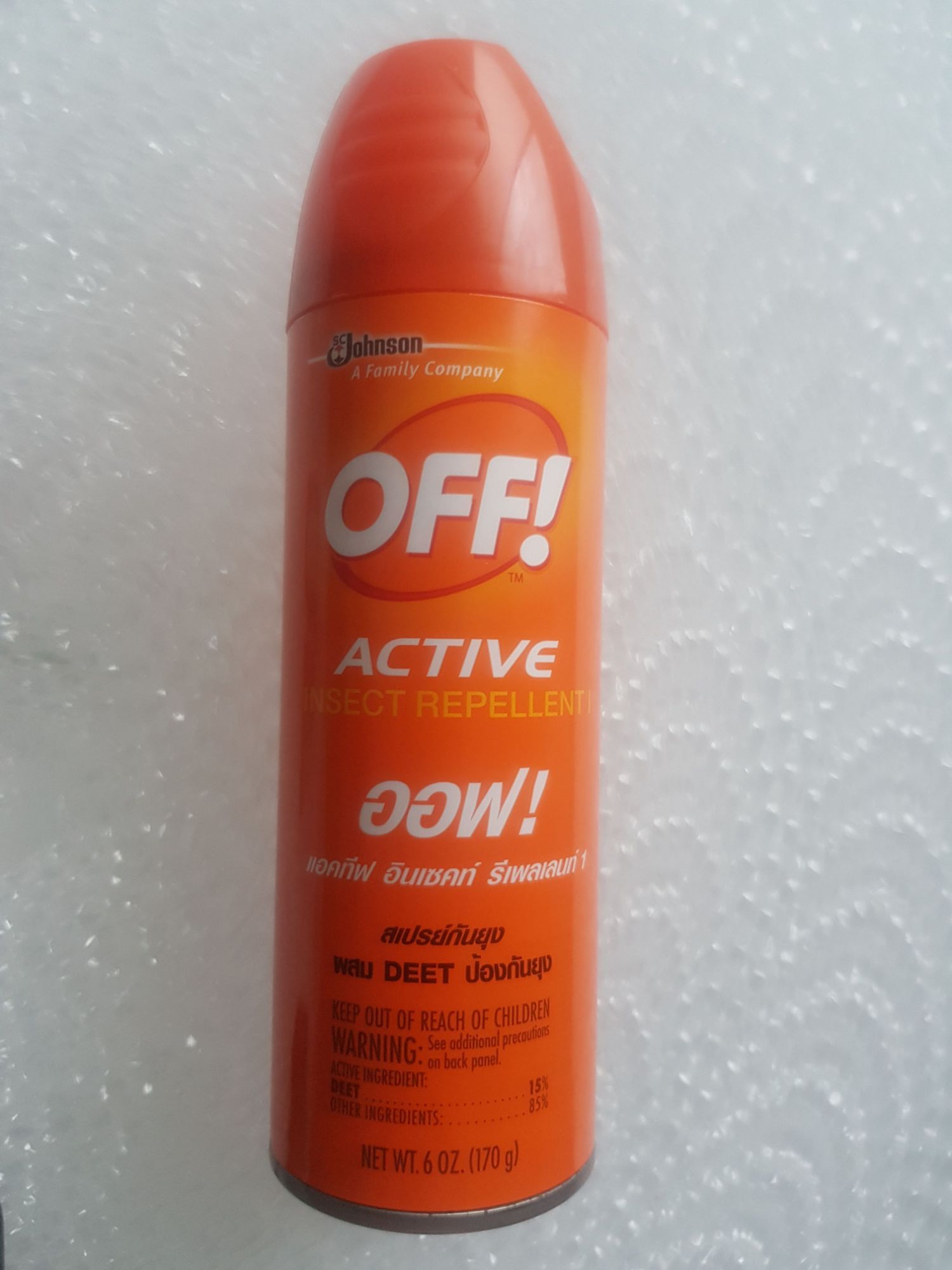OFF Active Insect Rerellent 1 สเปรย์กันยุง 170g. ออฟ แอคทีฟ อินเซคท์ รี ...