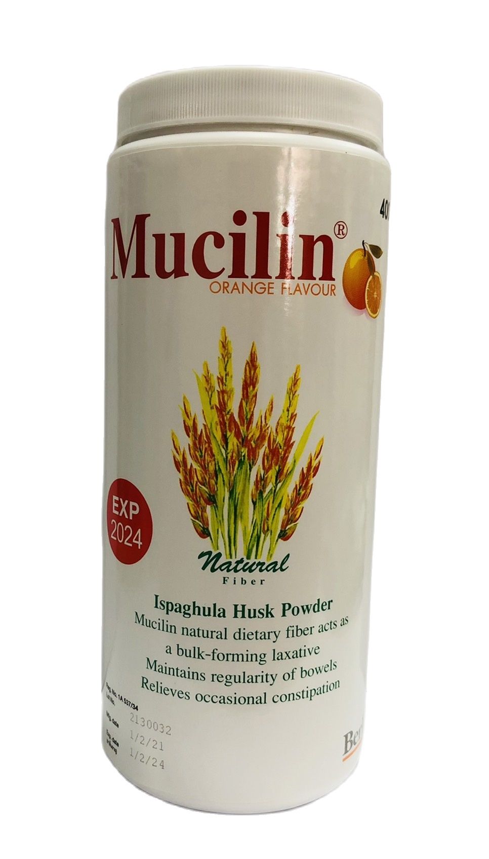 Mucilin 400GM (1กระปุก) รสส้ม มิวซิลิน ไฟเบอร์ธรรมชาติ - Citrus Shop ...