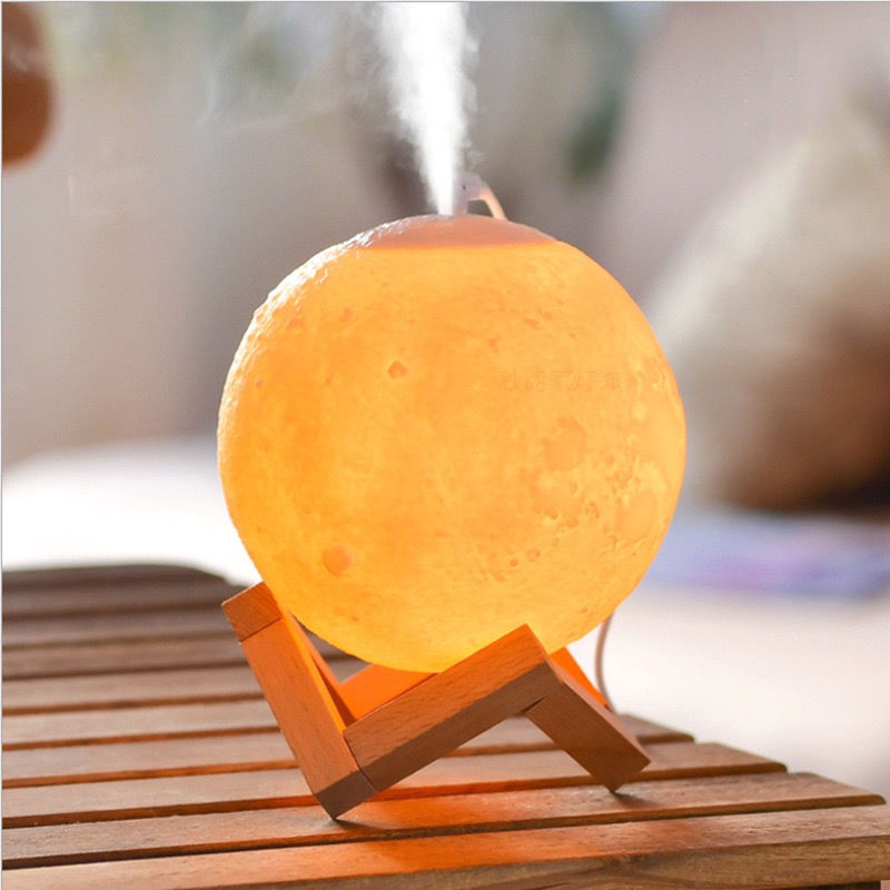 RUNXINGS 3D Moon Led Night Light Cup Humidifier Lunar Touch Moonlight ...