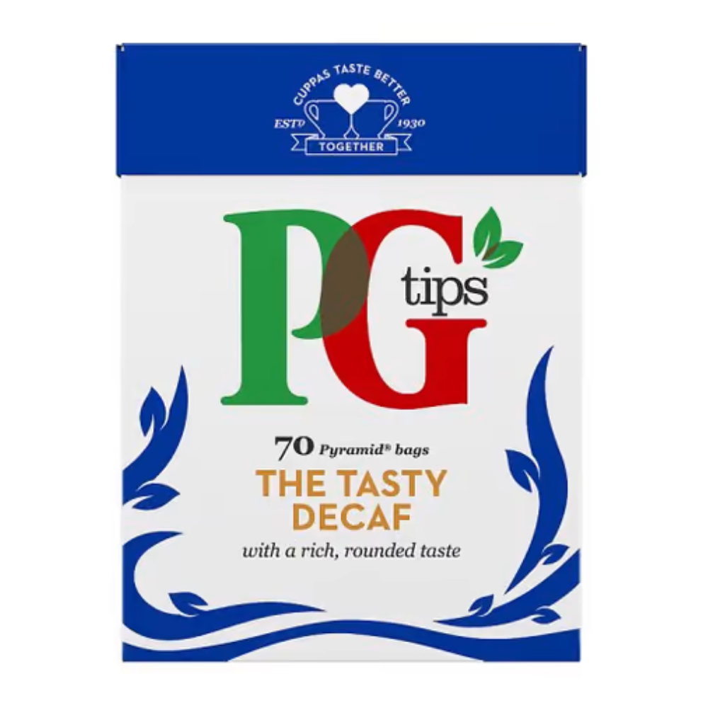 PG Tips The Tasty Decaf Tea Bags พีจี ทิปส์ ชาดำสูตรไม่มีคาเฟอีน 203 ...
