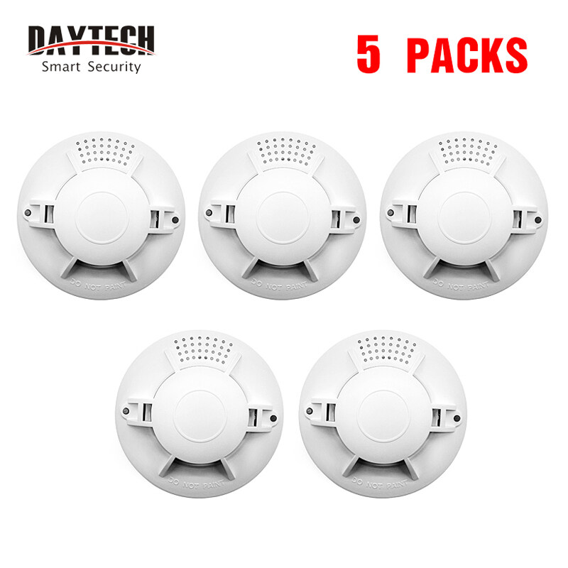 DAYTECH Fire Smoke Detector Sensor แบบพกพาอิสระ Fire Alarm Sensor 9 ...