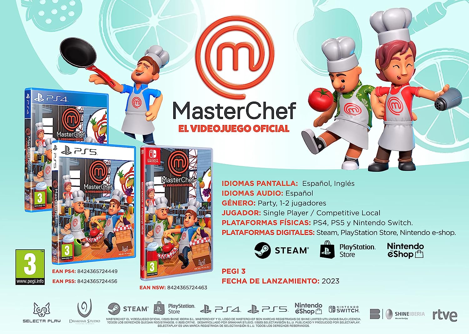 พร้อมส่ง NSW MASTERCHEF THE OFFICIAL VIDEO GAME (เกม Nintendo Switch By ...