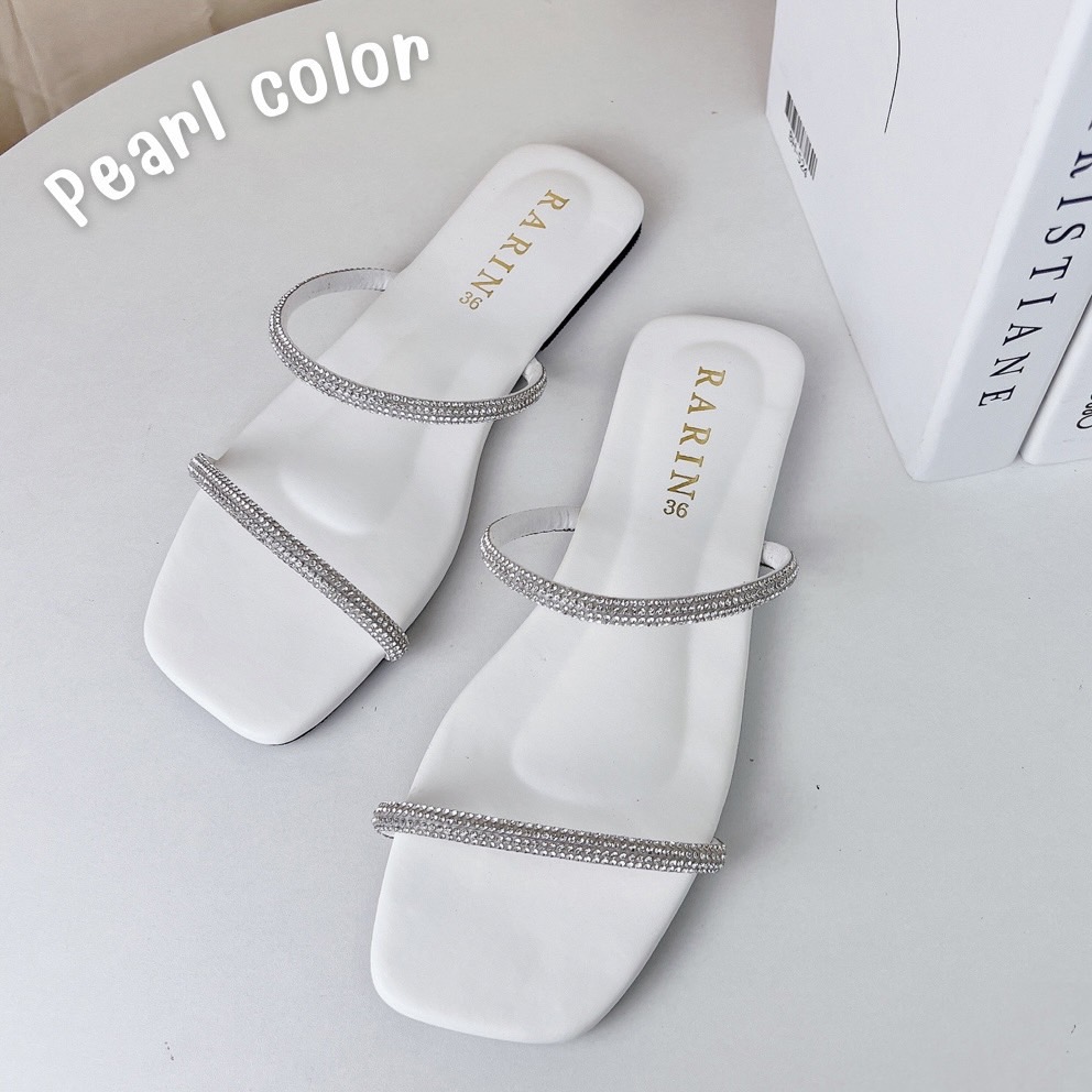 Rarin ???? Baby Swan ???? รองเท้าแตะ แต่งกลิตเตอร์ ใส่สวยมาก **เท้าไม่ ...
