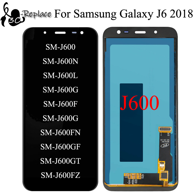 หน้าจอใช้ร่วมกับ Samsung Galaxy J6 J610 Sm-j610f Sm-j610fnจอชุด จอพร้อม ...