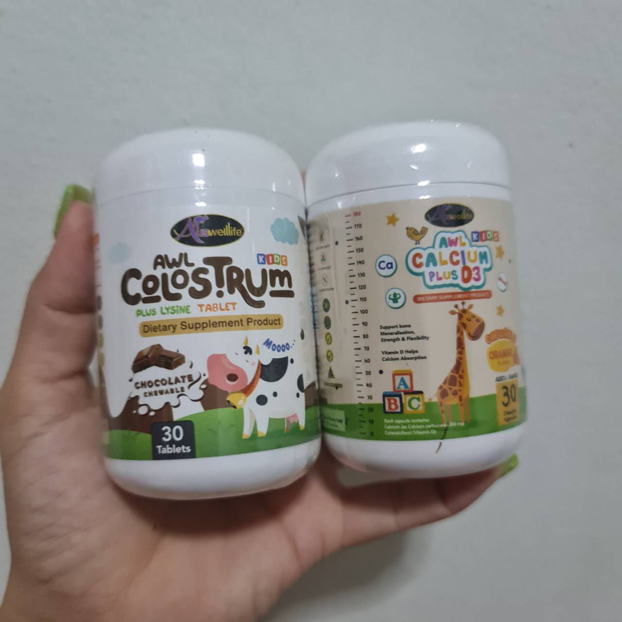 วิตามินเด็ก AWL kids วิตามินเม็ดเคี้ยวรสโกโก้ วิตามินDHA | Lazada.co.th