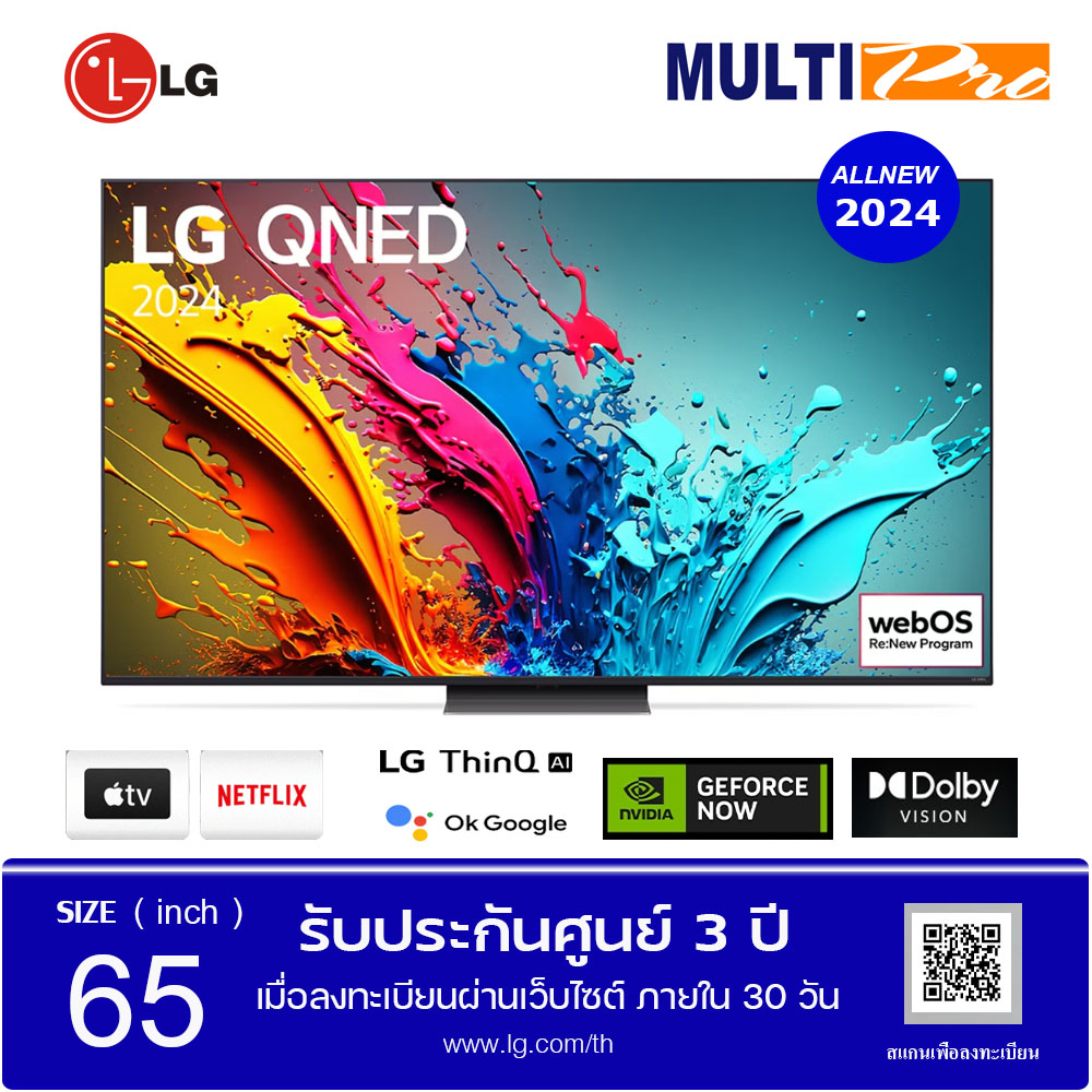 LG QNED LED 4K Smart TV รุ่น 65QNED86TSA ขนาด 65 นิ้ว ( 2024 ) | Lazada ...