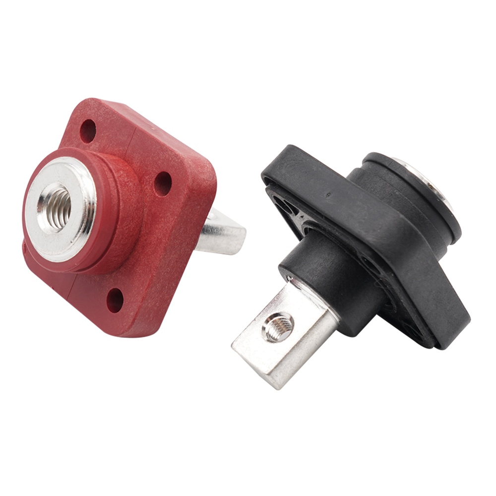 ขั้วต่อเสียง 2pcs 150A Red and Black Through wall Terminal Automotive ...