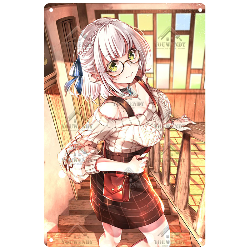 Kiryu Coco Hololive Poster Anime Girl Metal Plaque Club Gaming Room ...