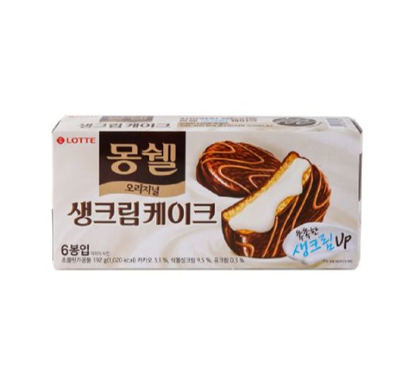 Expire 13/01/2022 Lotte Mon Cher Cream Cake Original [192 g.] :: เค้ก ...
