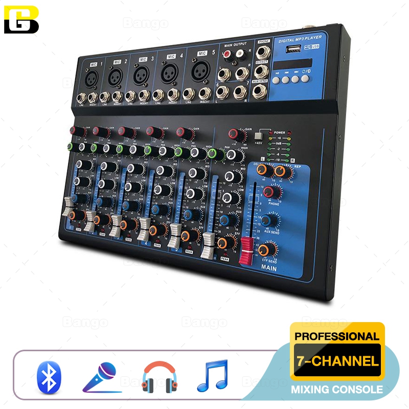 YAMAHA PMX8-USB AUDIO MIXER เครื่องผสมเสียง 4ช่อง ไมโครโฟนไร้สาย Dual ...