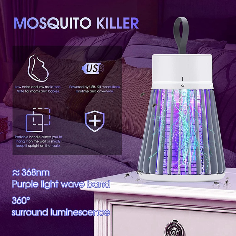 Electric Bug Zapper for Indoors Outdoor Fly Zapper Mosquito Trap LED ...