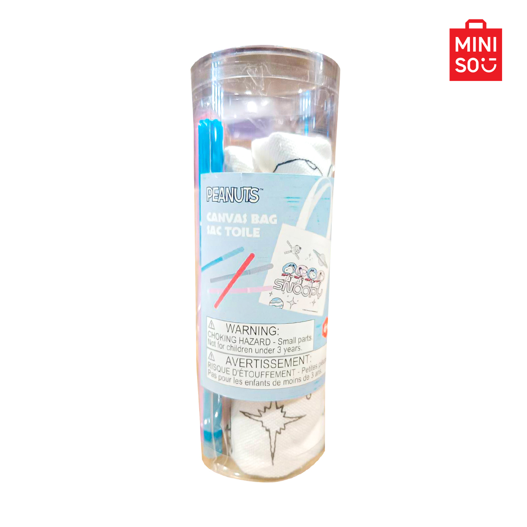 MINISO กระเป๋าผ้าระบายสี Snoopy the Little Space Explorer Collection - มินิโซ - ThaiPick