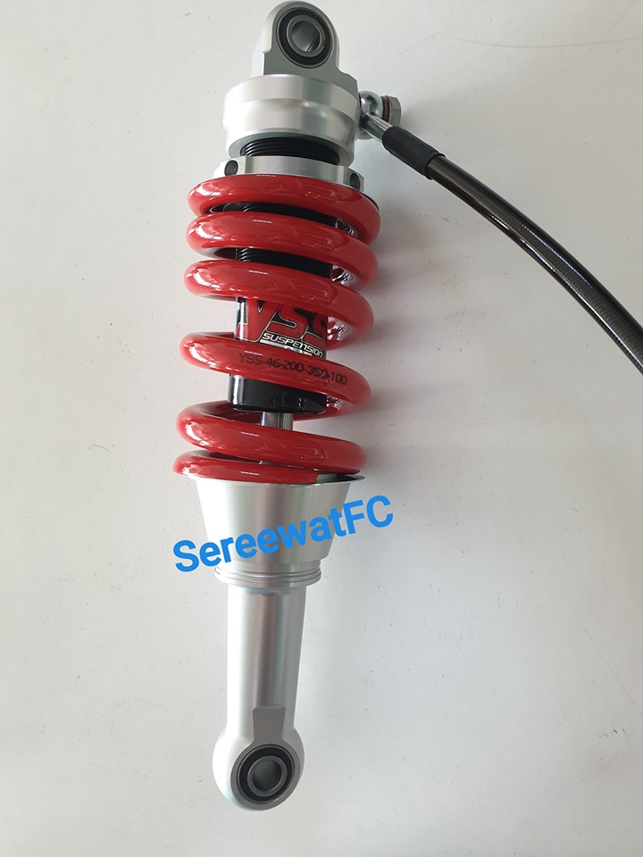 โช้คหลัง YSS Sonic G-Series Mono สปริงแดง กระปุกเงินเลเซอร์ ยาว 255 ...